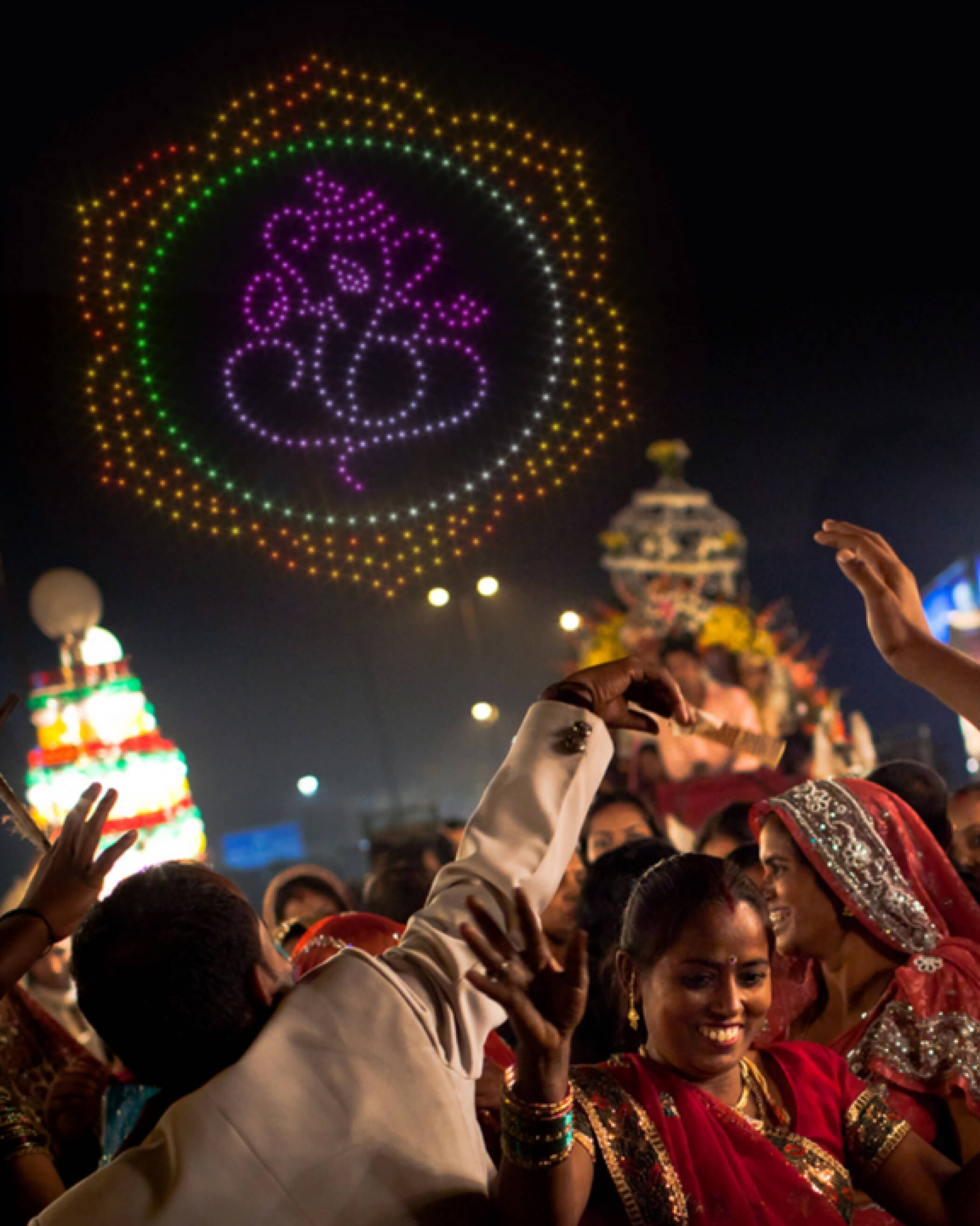 Drone Light Shows in India by Geoscan